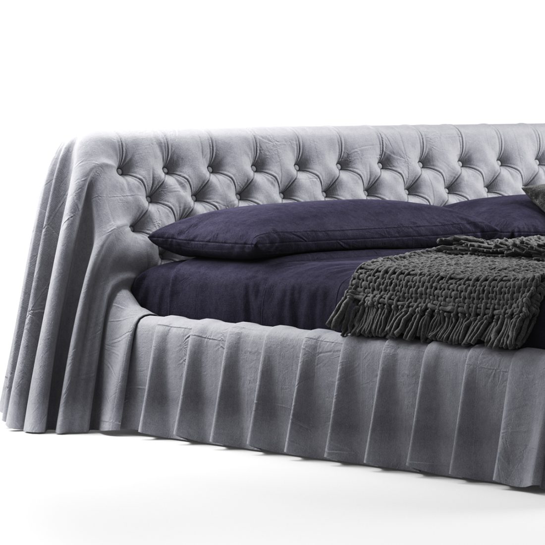 Busnelli Bohemian Bed 3D Model for VRay | CGMood