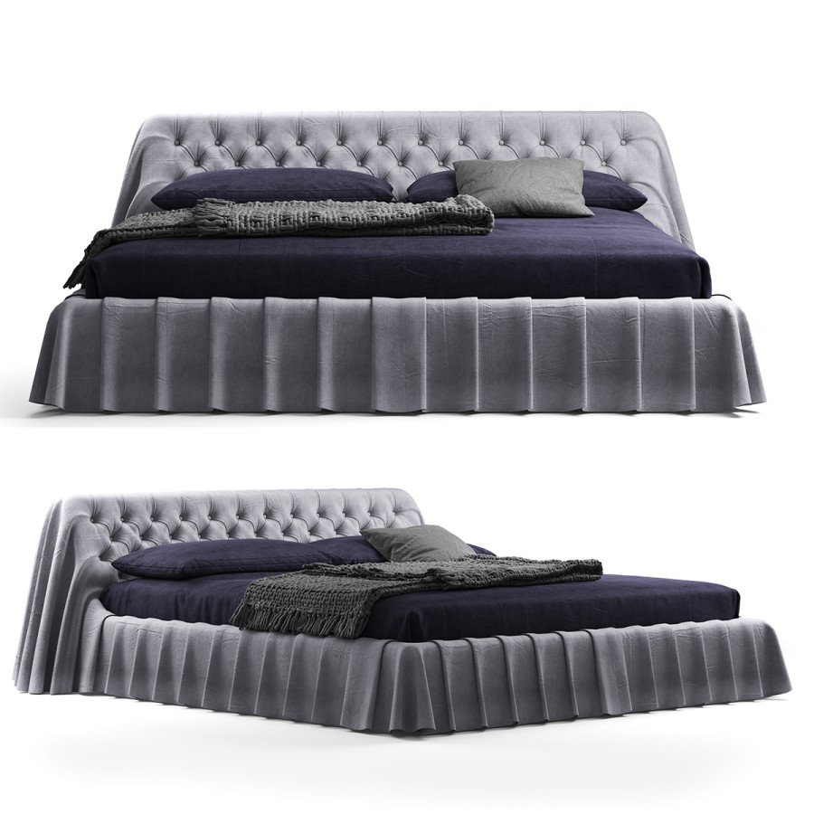 Busnelli Bohemian Bed 3D Model for VRay | CGMood