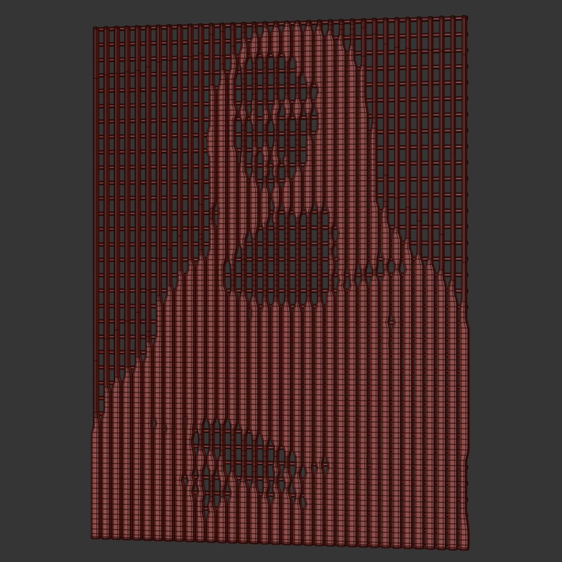Panel Mona Lisa - 3D Model for Corona