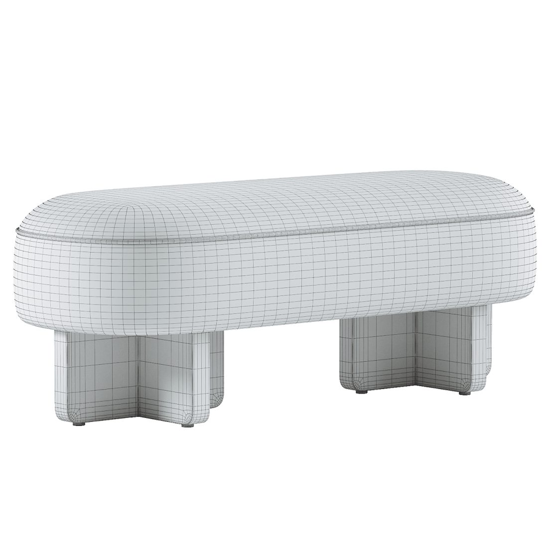 Larson Long Bench - 3D Model for Corona
