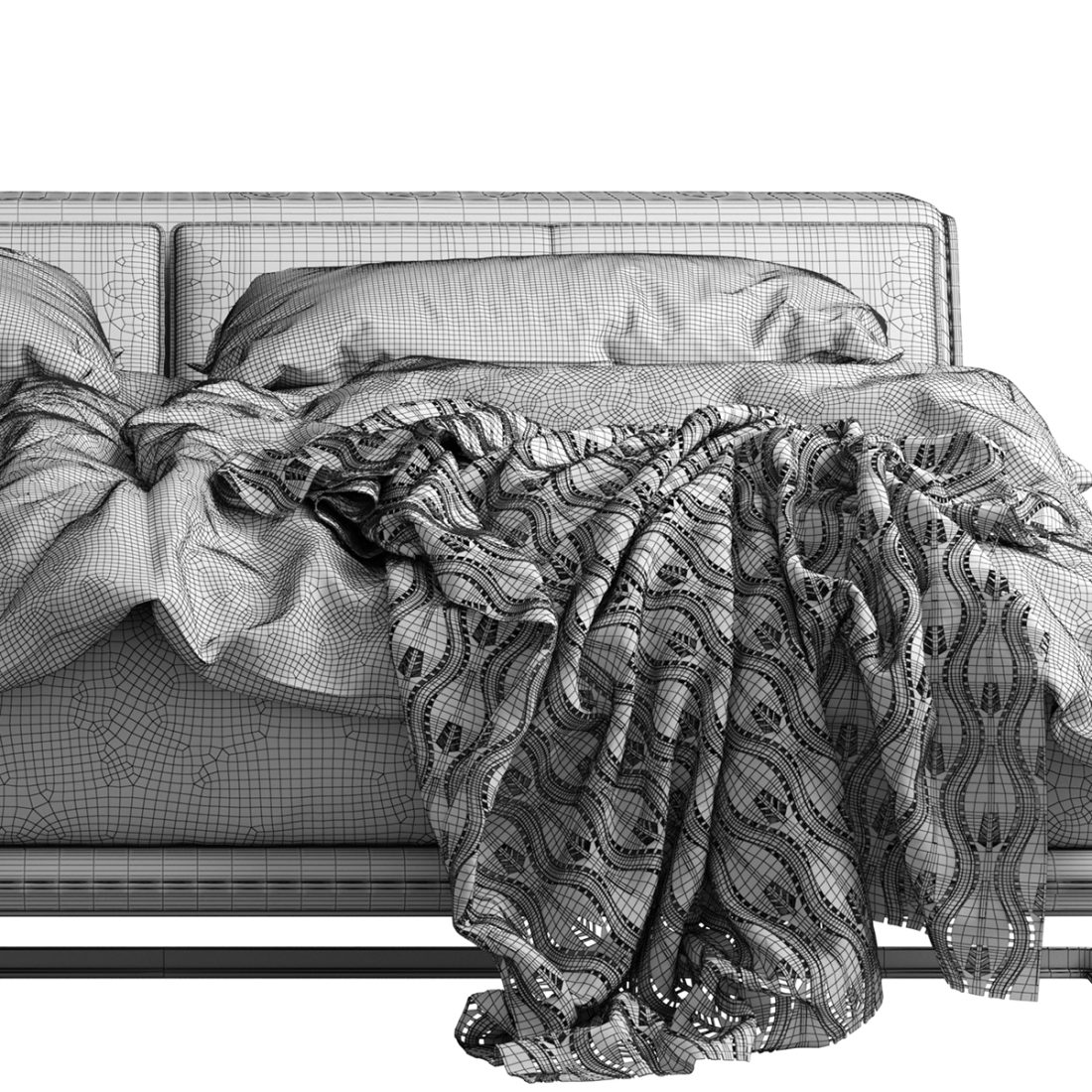 Gp3d Studio Zed Bed - 3D Model for VRay