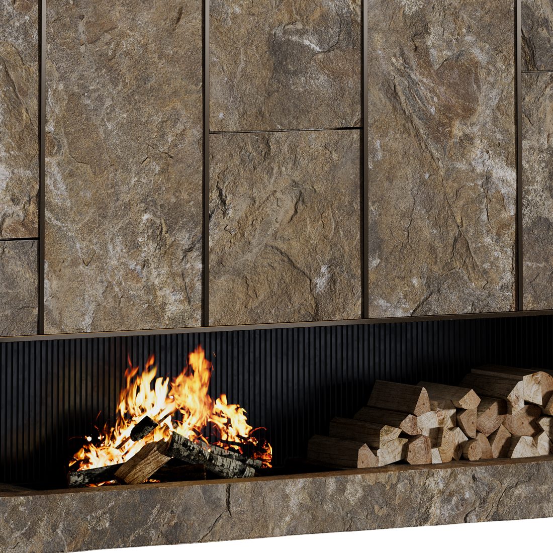Fireplace 31 3D Model for VRay, Corona | CGMood