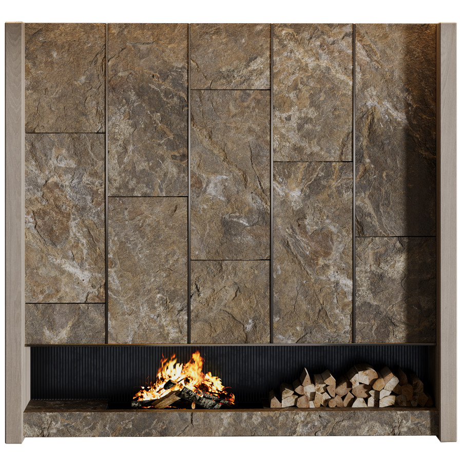 Fireplace 31 3D Model for VRay, Corona | CGMood