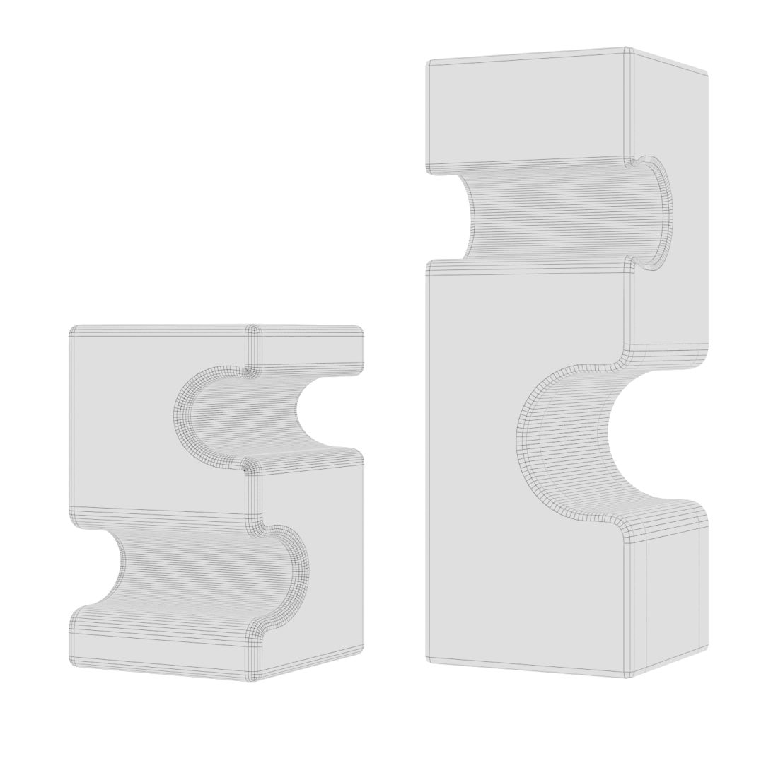Gio Plaster Plant Stand By West Elm 3D Model for Corona | CGMood