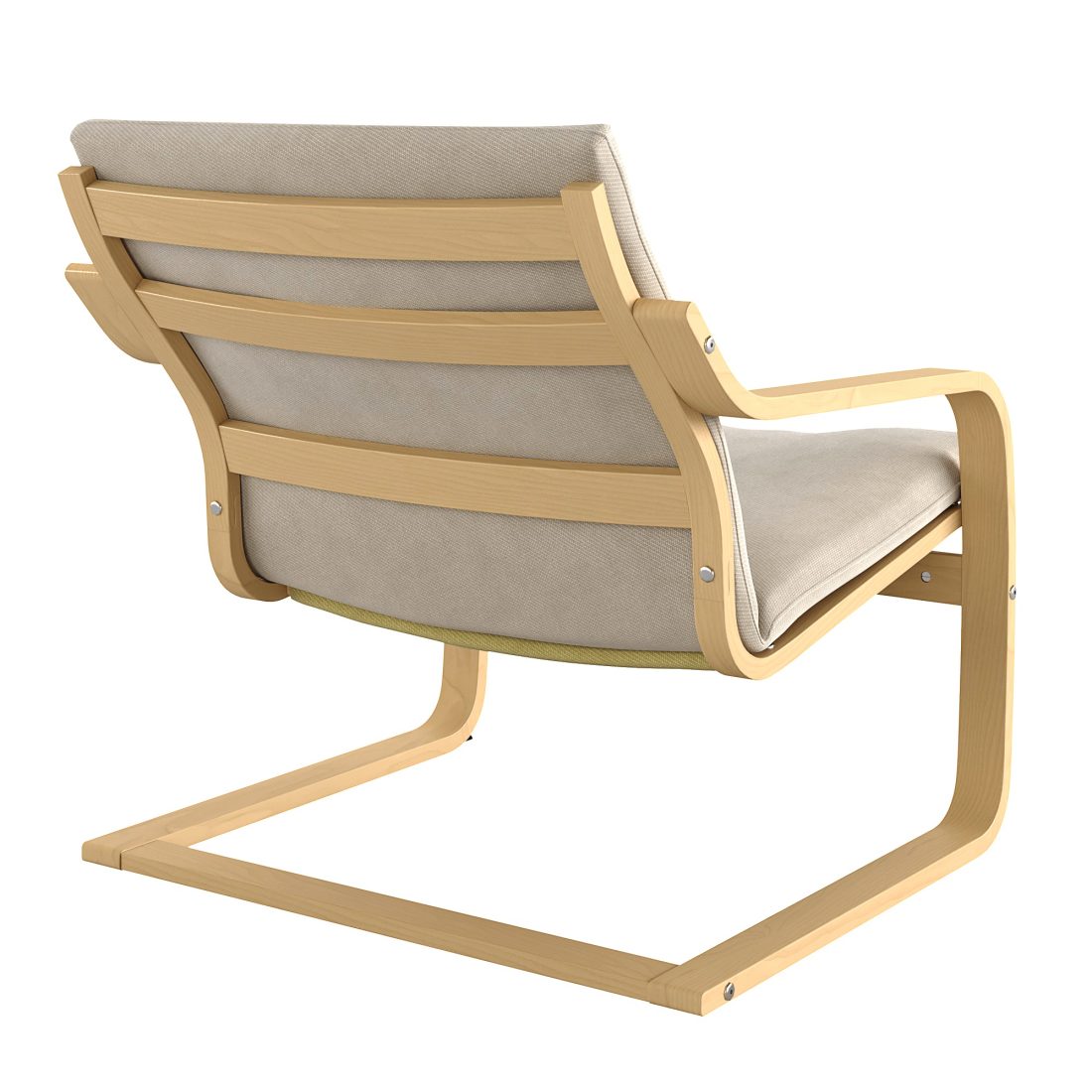 Ikea Poang Low Back Armchair 3D Model for VRay, Corona | CGMood