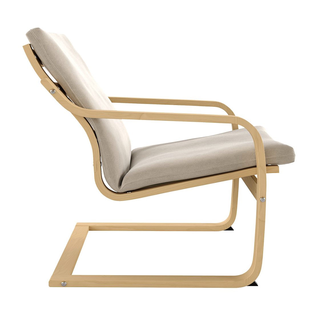 Ikea Poang Low Back Armchair 3D Model for VRay, Corona | CGMood