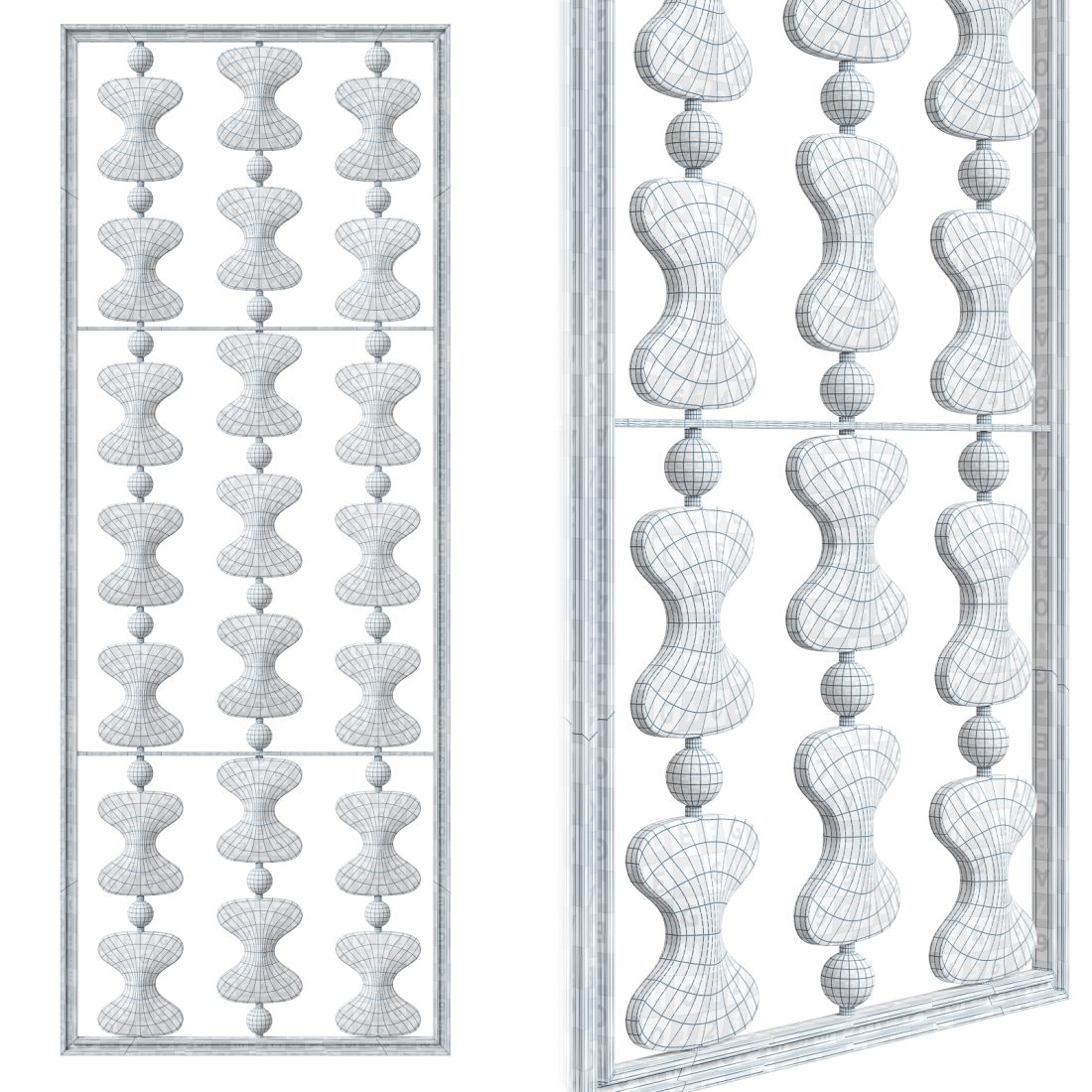 Decorative Room Divider By Galerie Glustin 3D Model for VRay, Corona ...