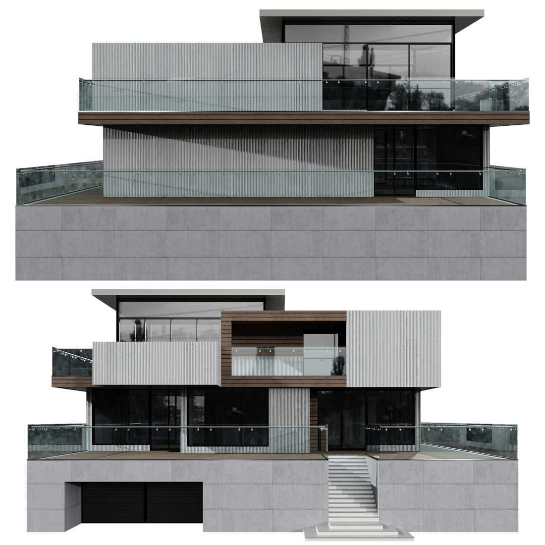 Modern House No21 3D Model for VRay, Corona | CGMood