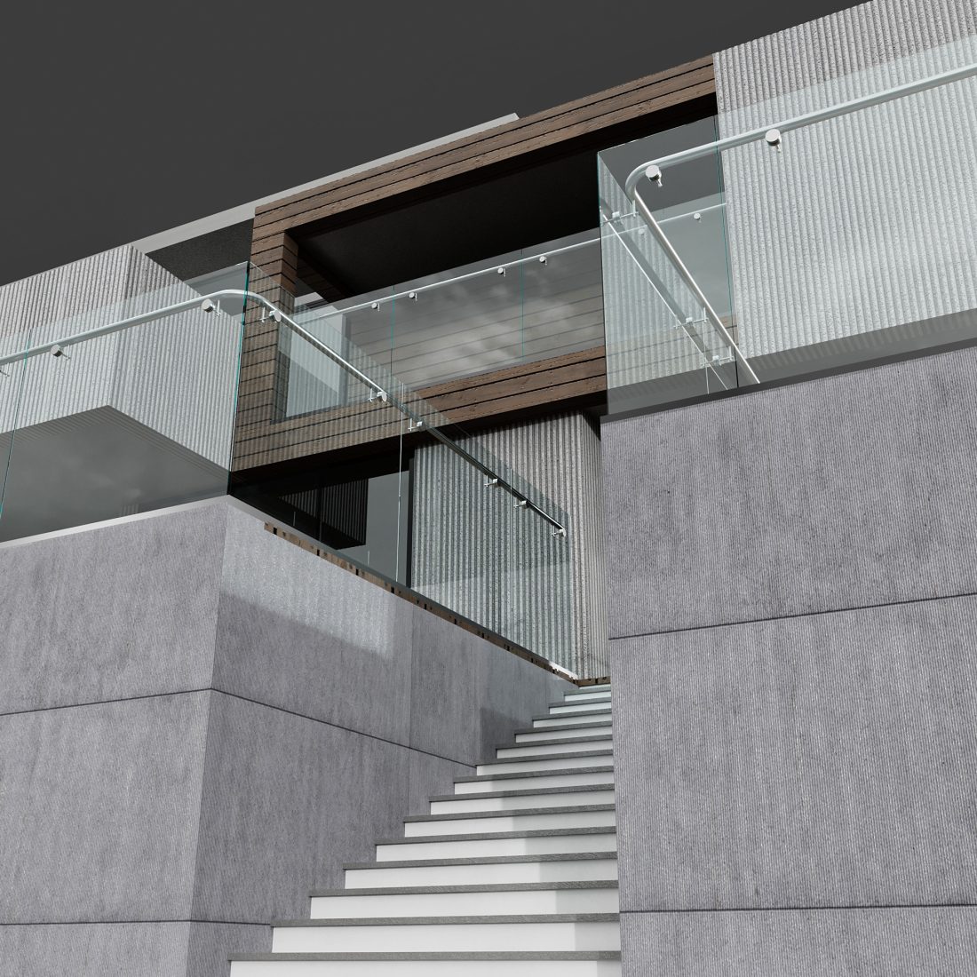 Modern House No21 3D Model for VRay, Corona | CGMood