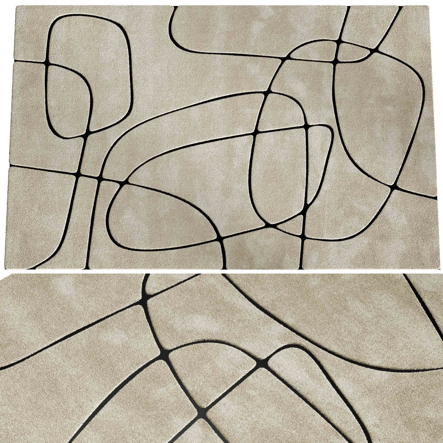 Vtwonen Doodle Rug - 3D Model for VRay, Corona