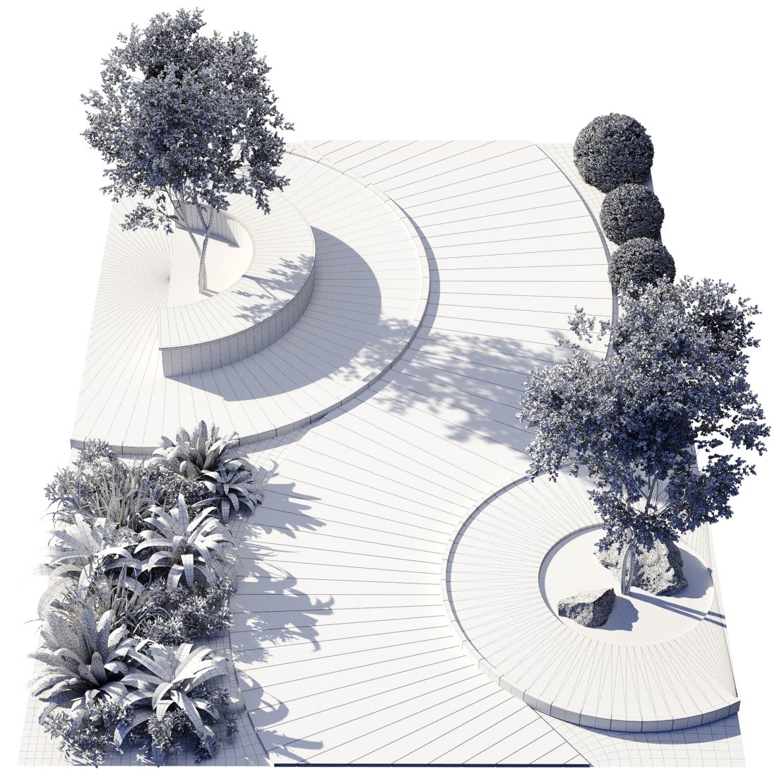 Urban Environment 02 3D Model for VRay, Corona | CGMood