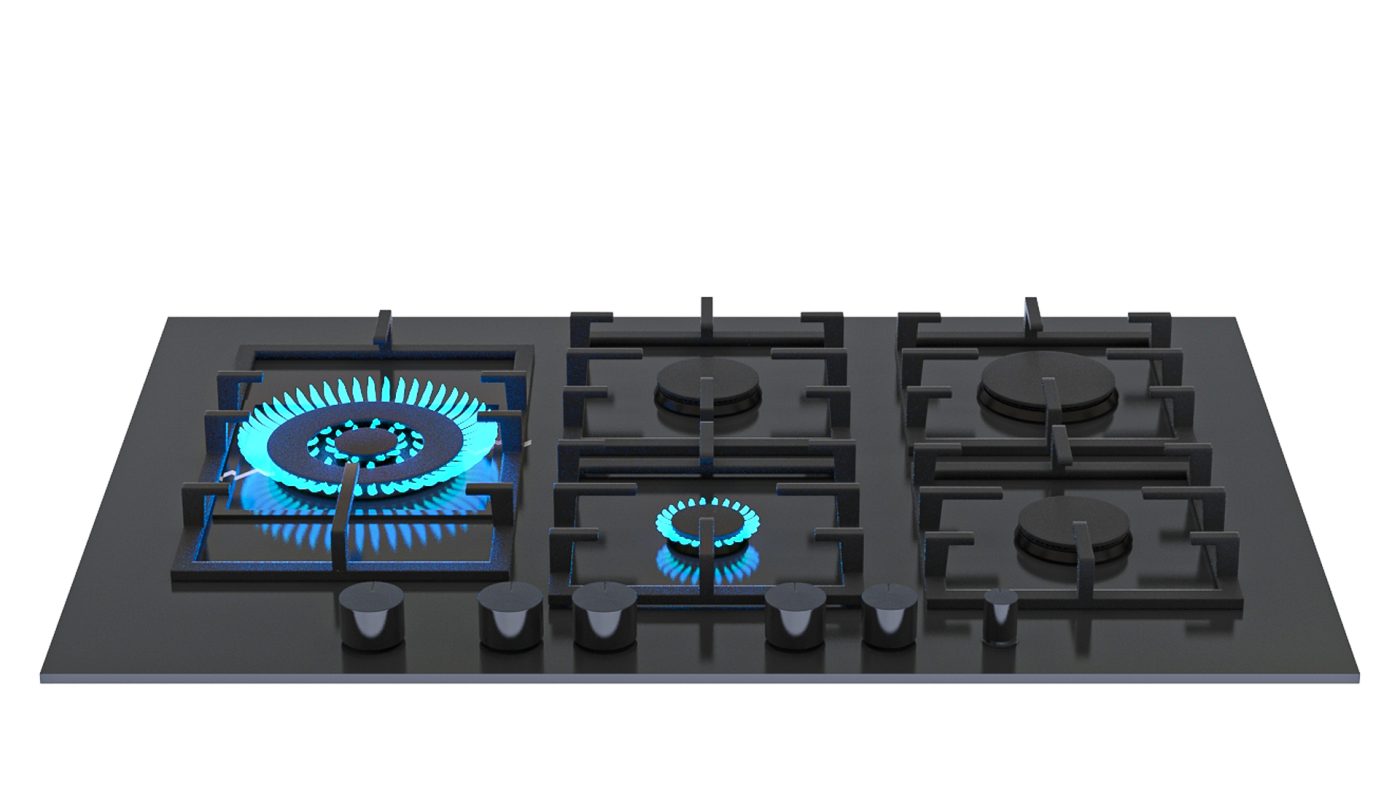 Bosch Gas Hob - 3D Model for VRay