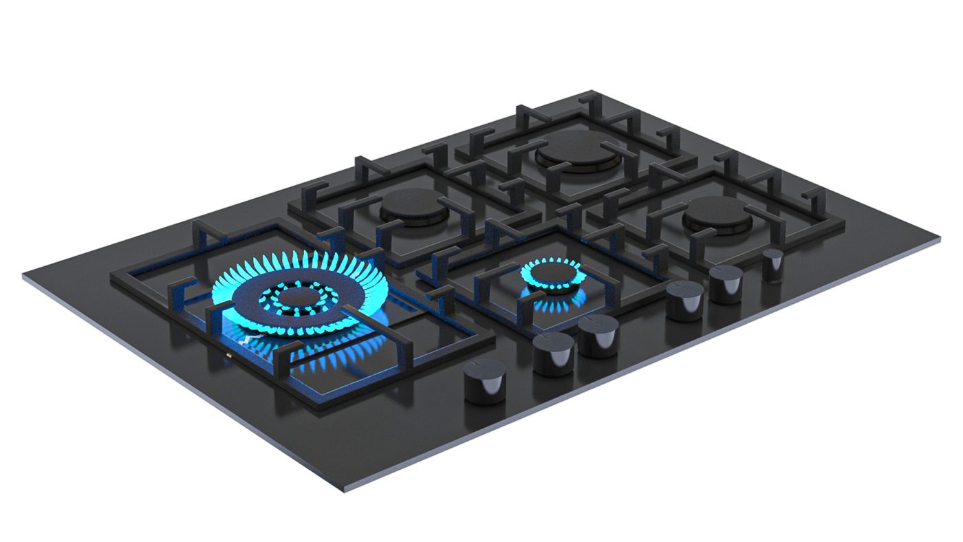 Bosch Gas Hob - 3D Model for VRay