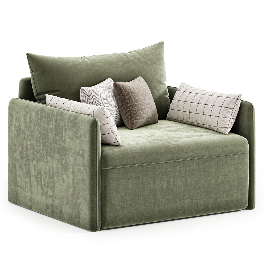 Offset Lounge Chair - 3D Model for Corona