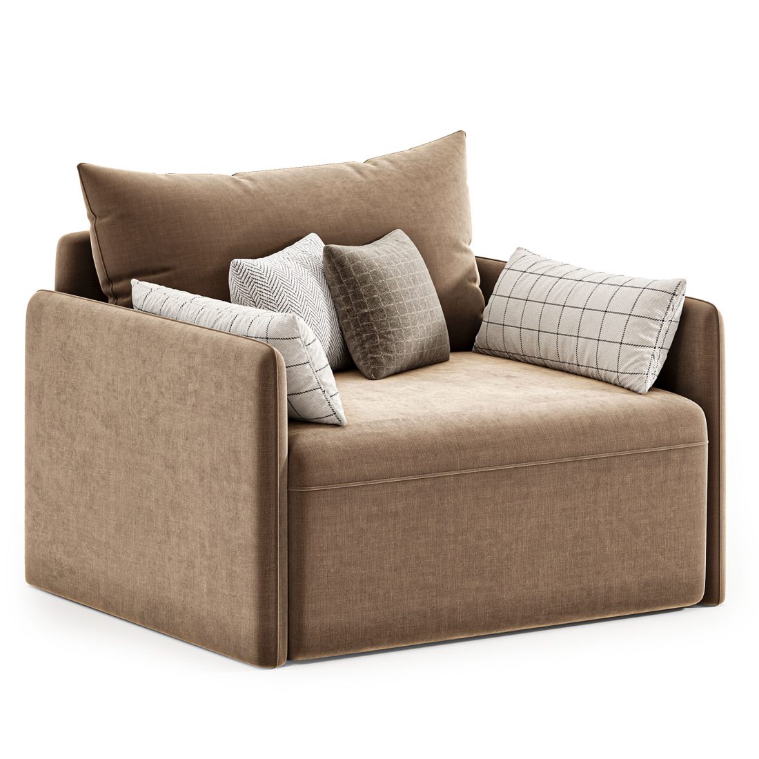 Offset Lounge Chair - 3D Model for Corona