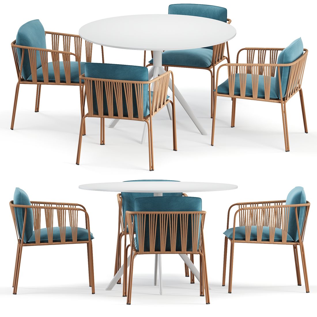 Nari Dining Table - 3D Model for Corona