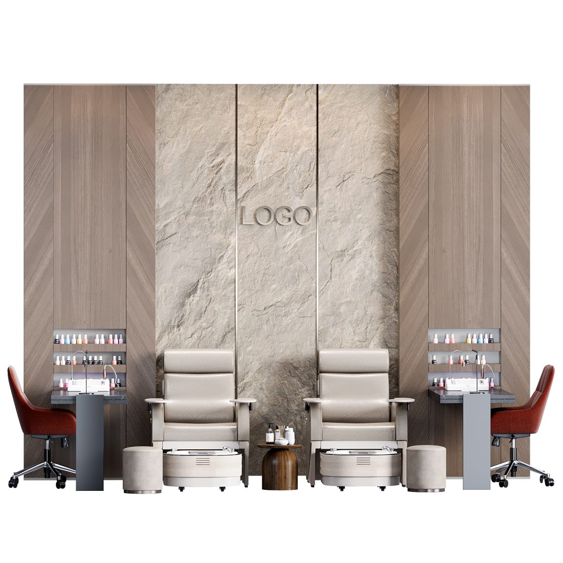 Manicure & Pedicure Area In The Beauty Salon 04 3D Model for VRay ...