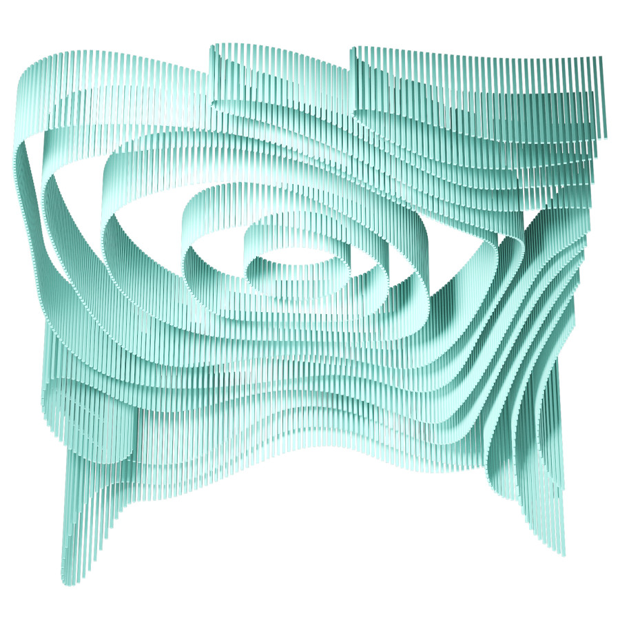 Parametric Installation2 - 3D Model for Corona