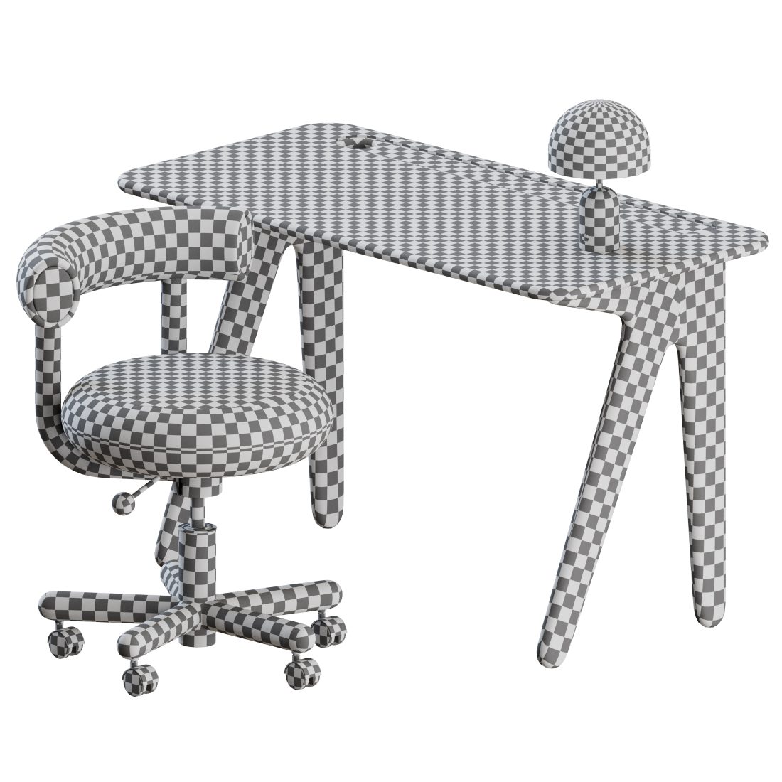 Fat Work Office Set By Tom Dixon - 3D Model for Corona