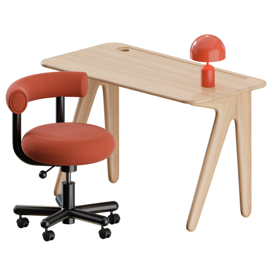 Fat Work Office Set By Tom Dixon - 3D Model for Corona