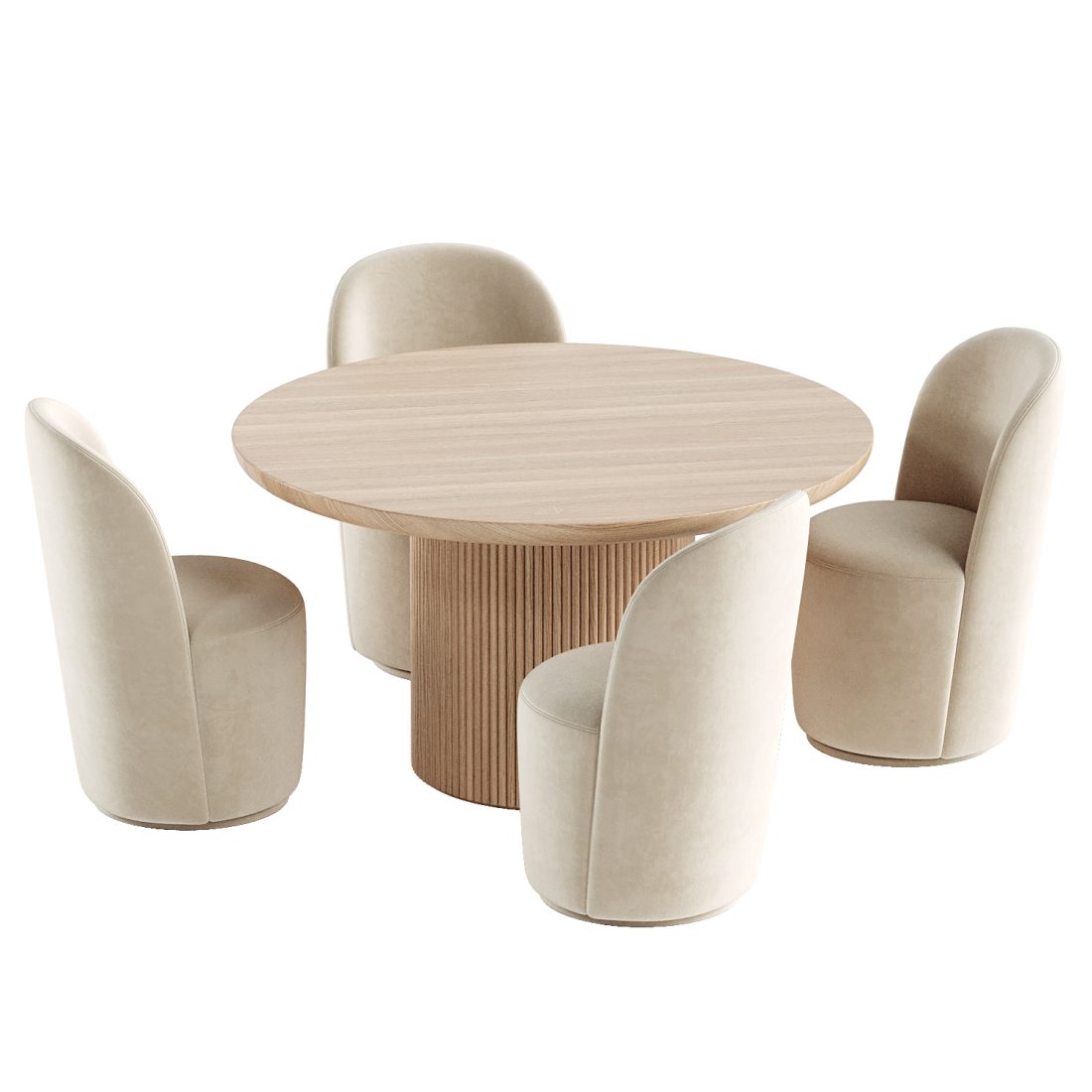 Kendall Chair & Siren Table 3D Model for Corona | CGMood