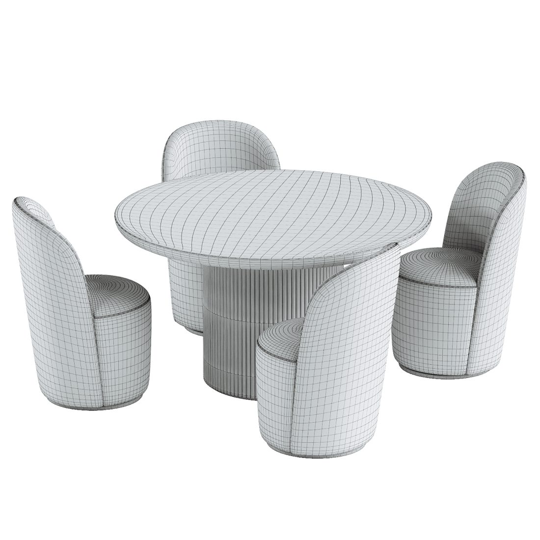 Kendall Chair & Siren Table 3D Model for Corona | CGMood