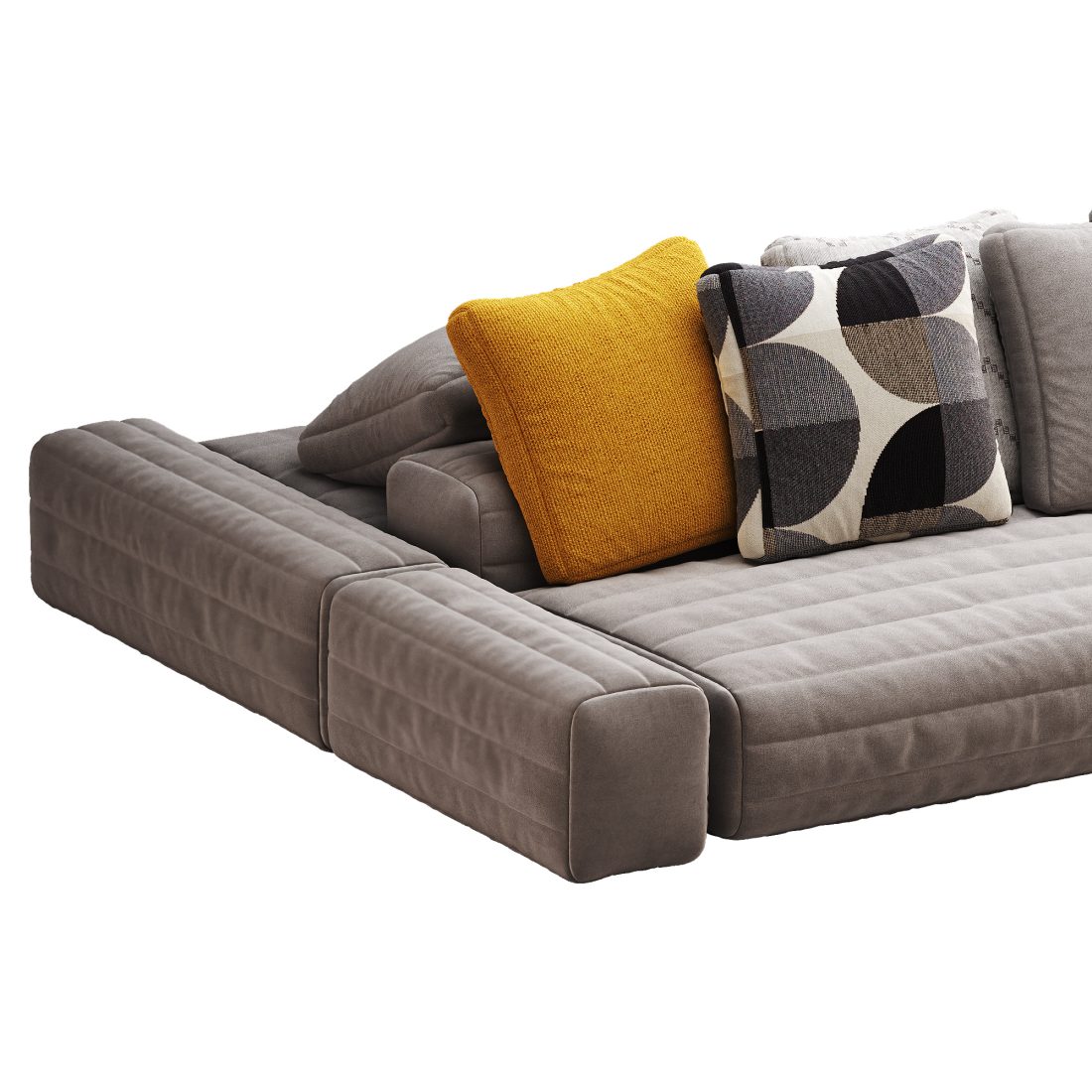 Gervasoni Samet Modular Sofa - 3D Model for VRay, Corona