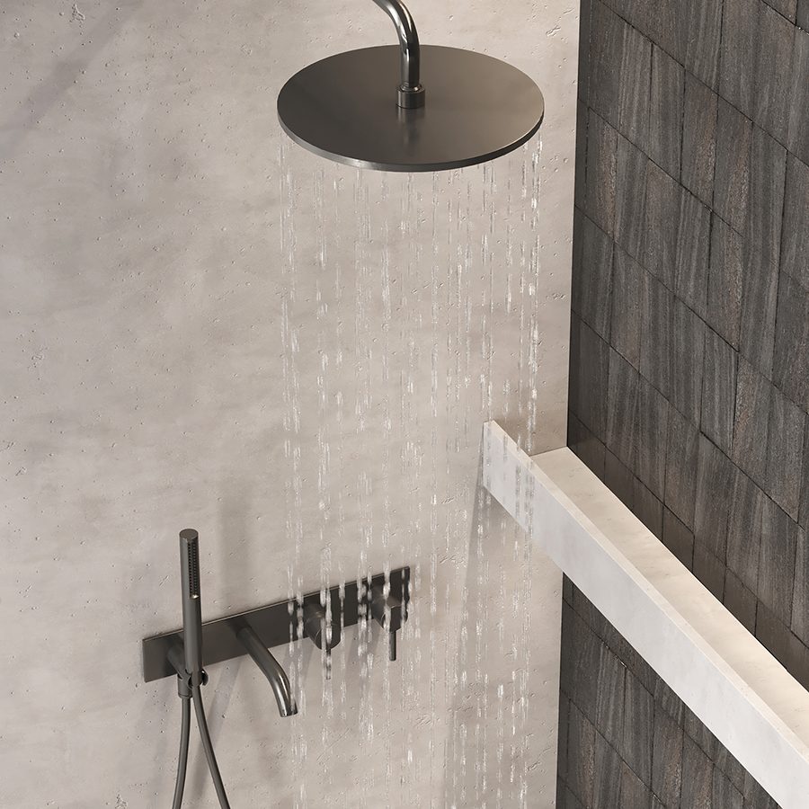 Shower Set With Fantini Nostromo - 3D Model for VRay, Corona