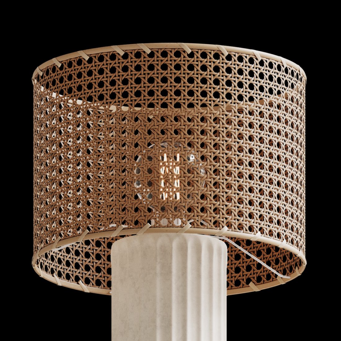 Cane Lamp Shade 3D Model for Corona | CGMood