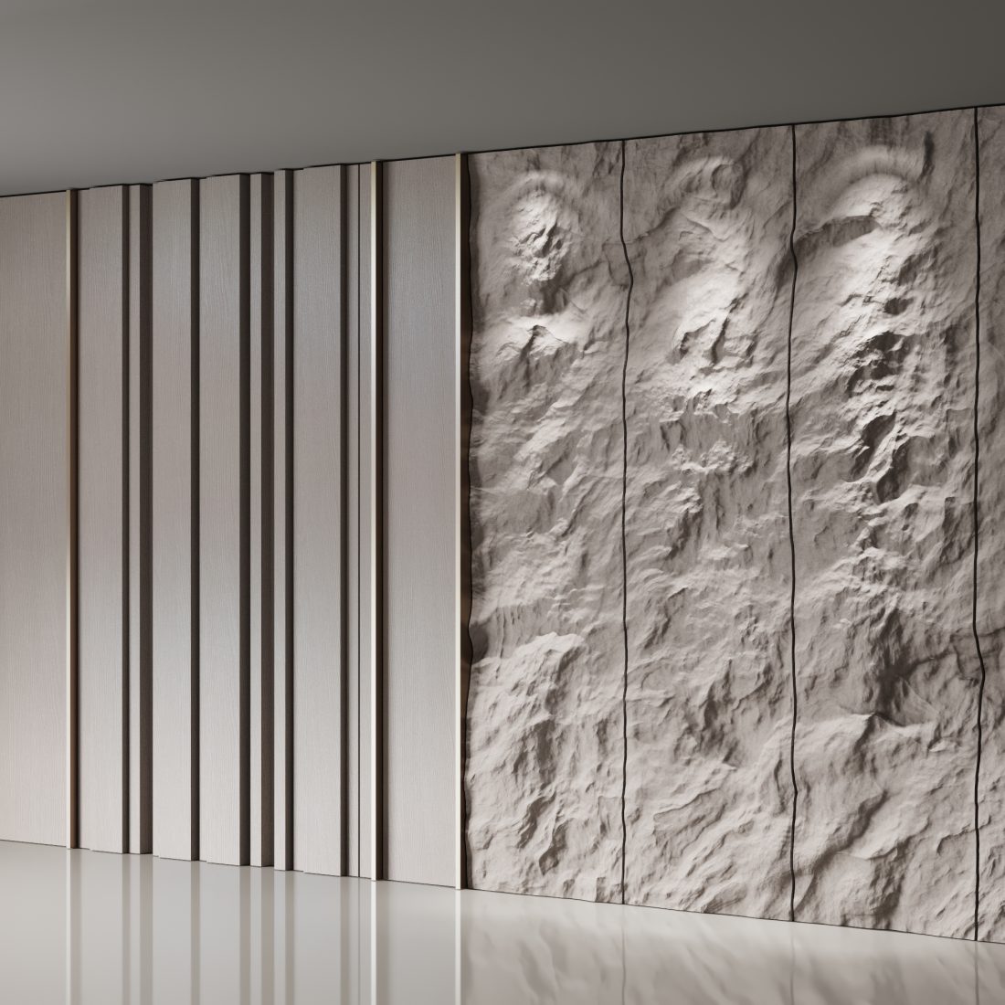 Wall Panel №32 3D Model for VRay, Corona | CGMood