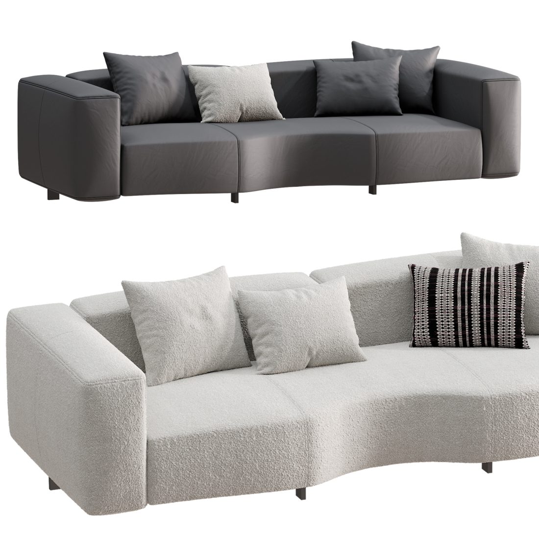Yves Sofa - 3D Model for Corona