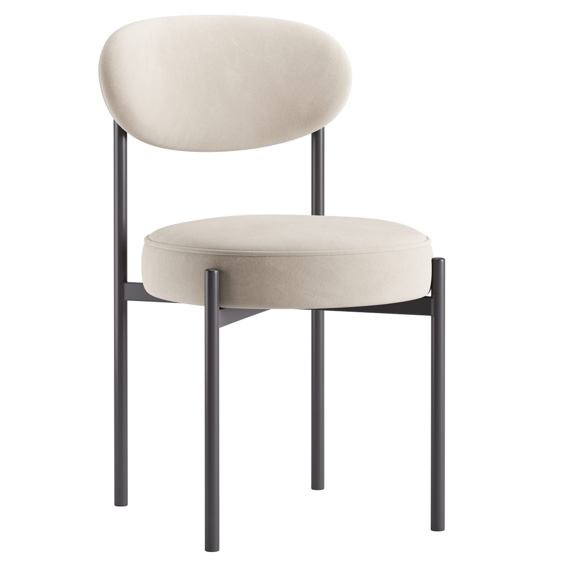 Ava Velvet Dining Chair 3D Model for Corona | CGMood