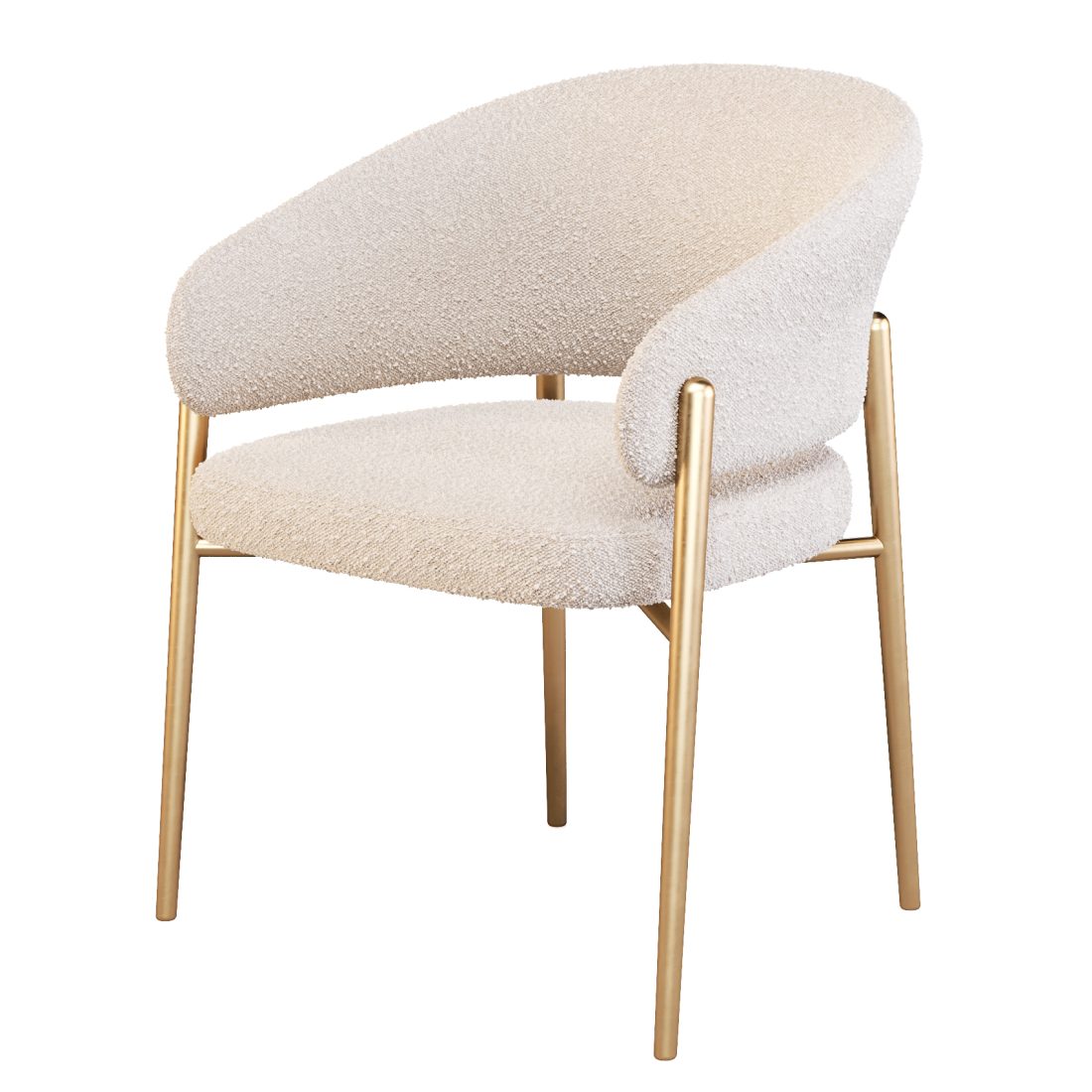 Simmy Table And Linda Chairs - Dining Set - 3D Model for Corona