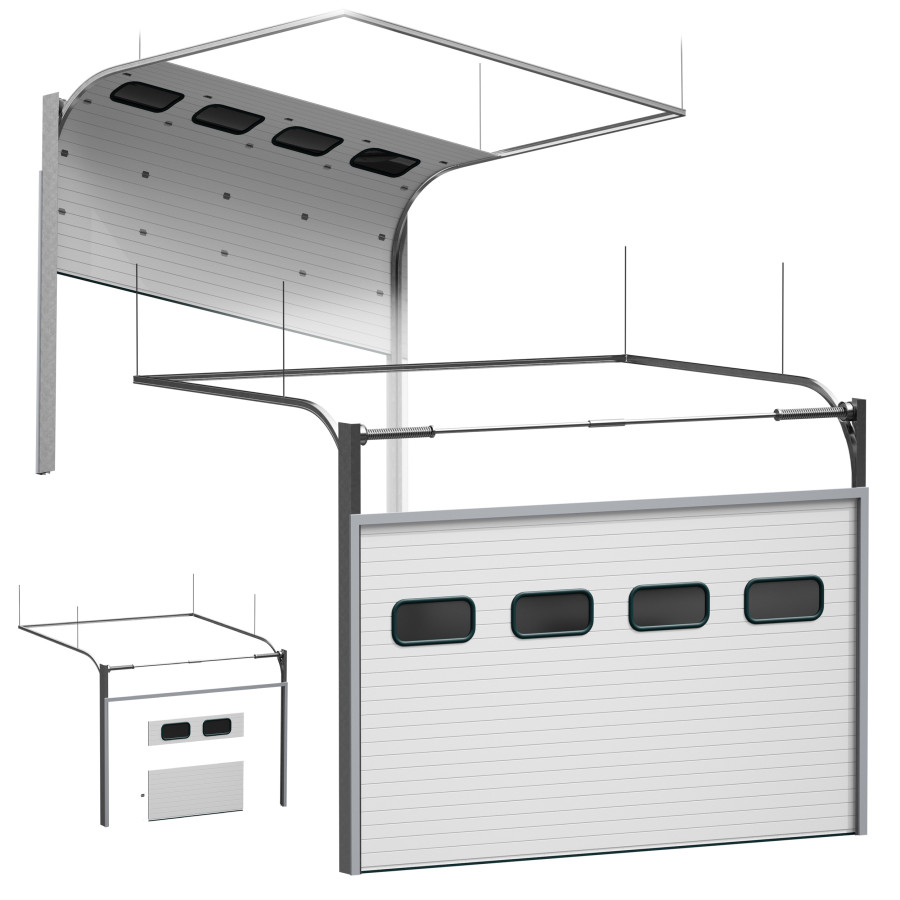 Sectional Garage Automatic Gates With Opening Opt - 3D Model for FStorm ...