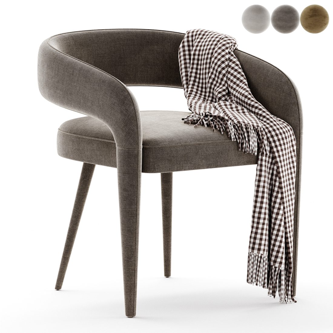 Syrah Dining Chair 3D Model for Corona | CGMood