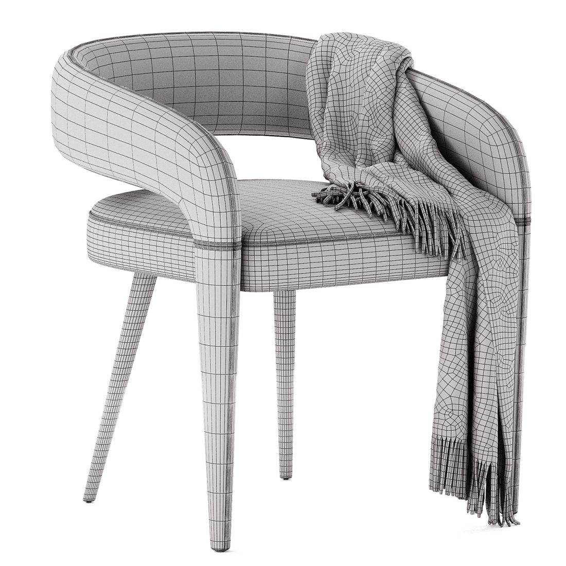 Syrah Dining Chair 3D Model for Corona | CGMood