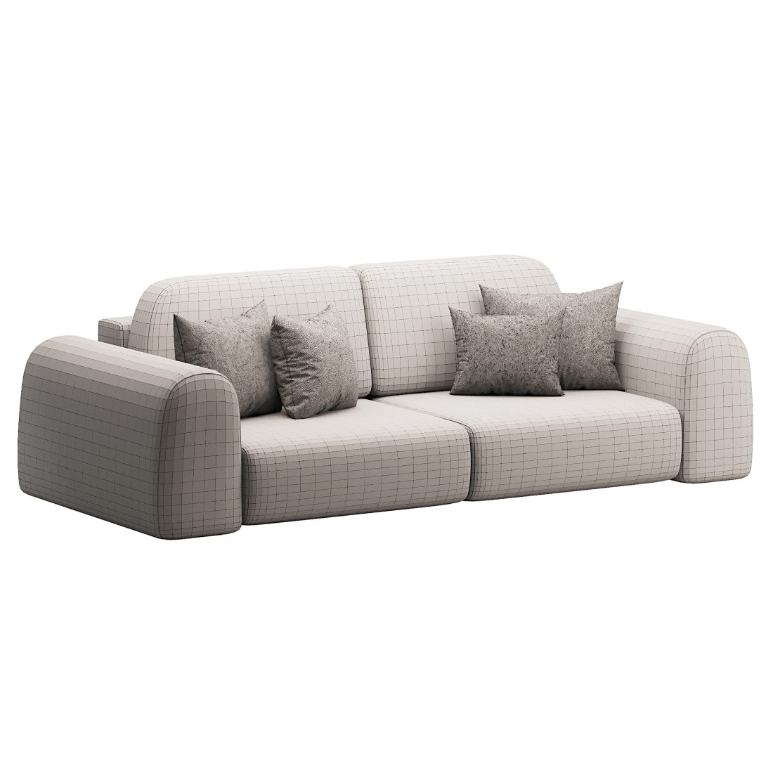 Lilt Bucle Lilac Sofa 3D Model for Corona | CGMood