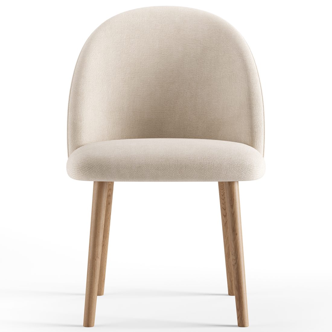 Chloe Fabric Dining Chair - 3D Model for Corona
