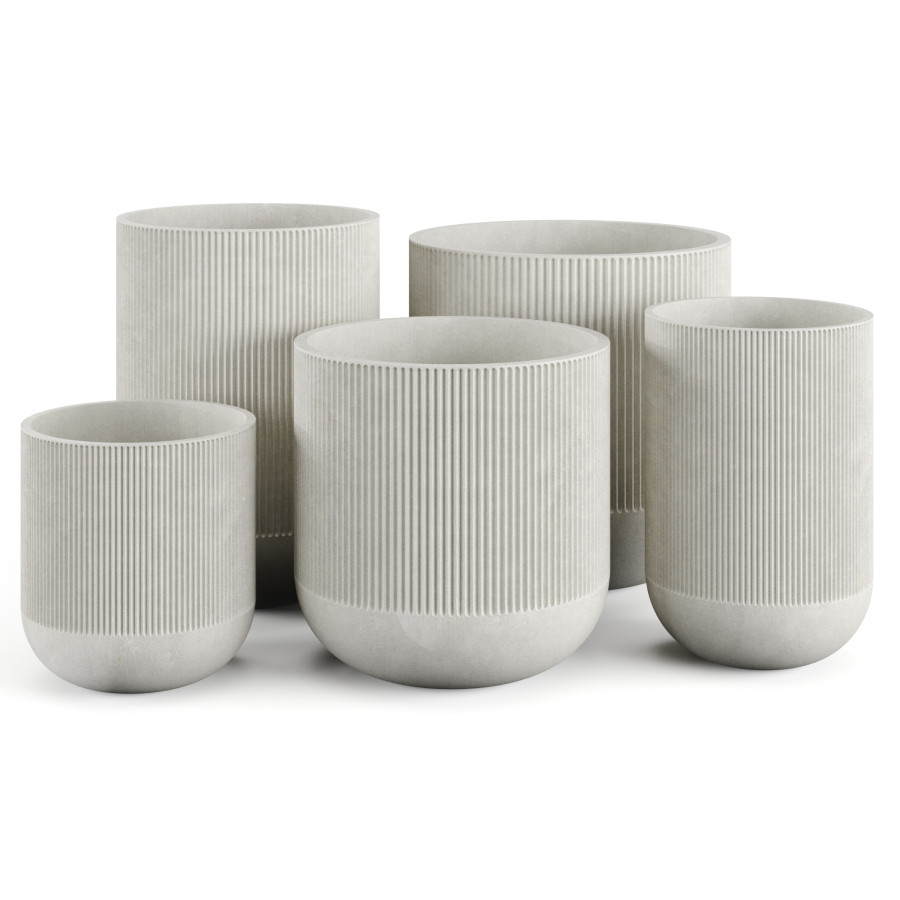 Radius Ficonstone Indoor Outdoor Planters By Wes 3D Model for Corona ...