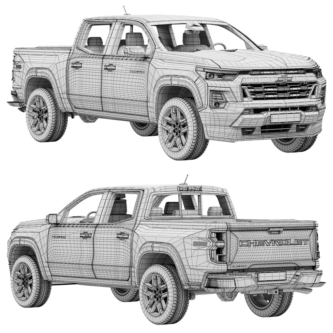 Chevrolet Colorado Z71 2025 3D Model for Corona | CGMood