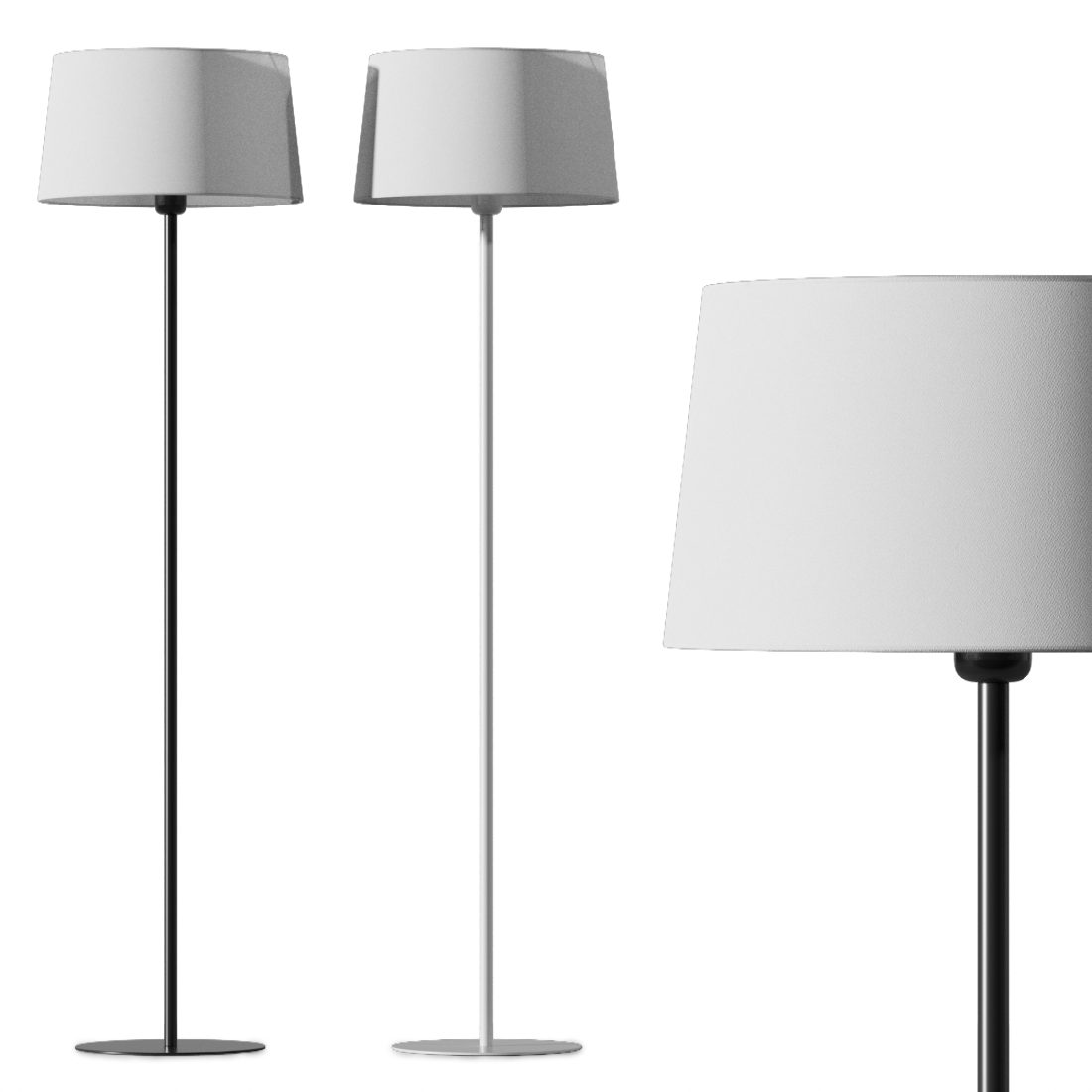 Floor Lamp Aromas Tex - 3D Model for VRay, Corona