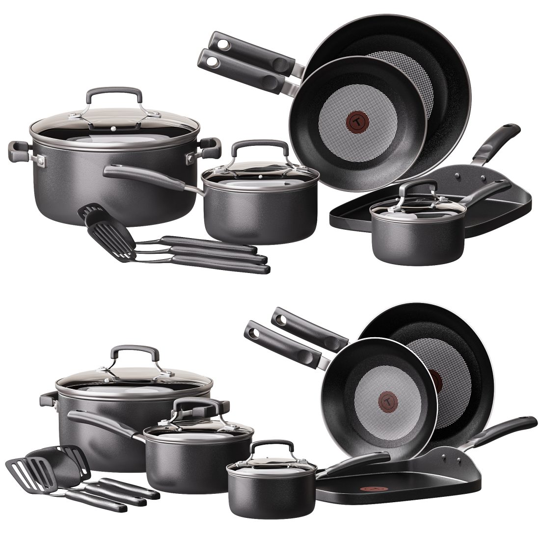 Tfal Signature Nonstick Cookware Set 3D Model for Corona | CGMood