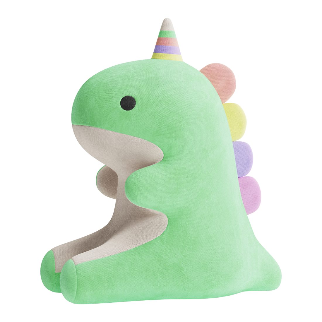 Lovely Candy Dinosaur Plush Toy - 3D Model for Corona