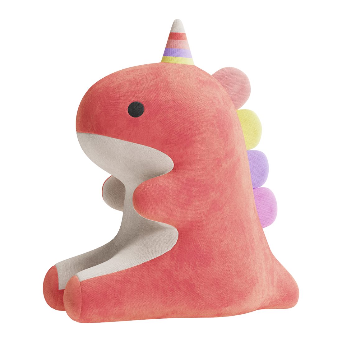 Lovely Candy Dinosaur Plush Toy - 3D Model for Corona