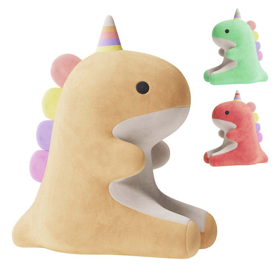 Lovely Candy Dinosaur Plush Toy - 3D Model for Corona
