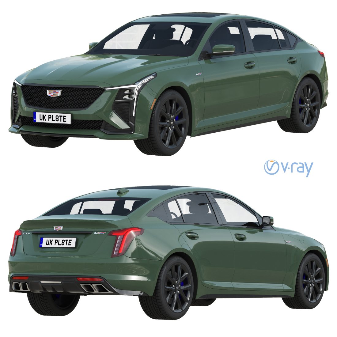 Cadillac CT5-V 2025 - 3D Model for VRay