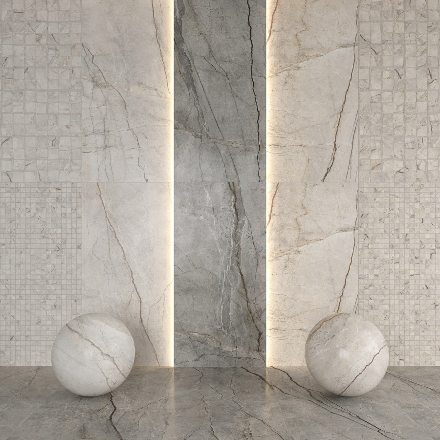 Marazzi Mystone Silver Root - 3D Model for VRay, Corona