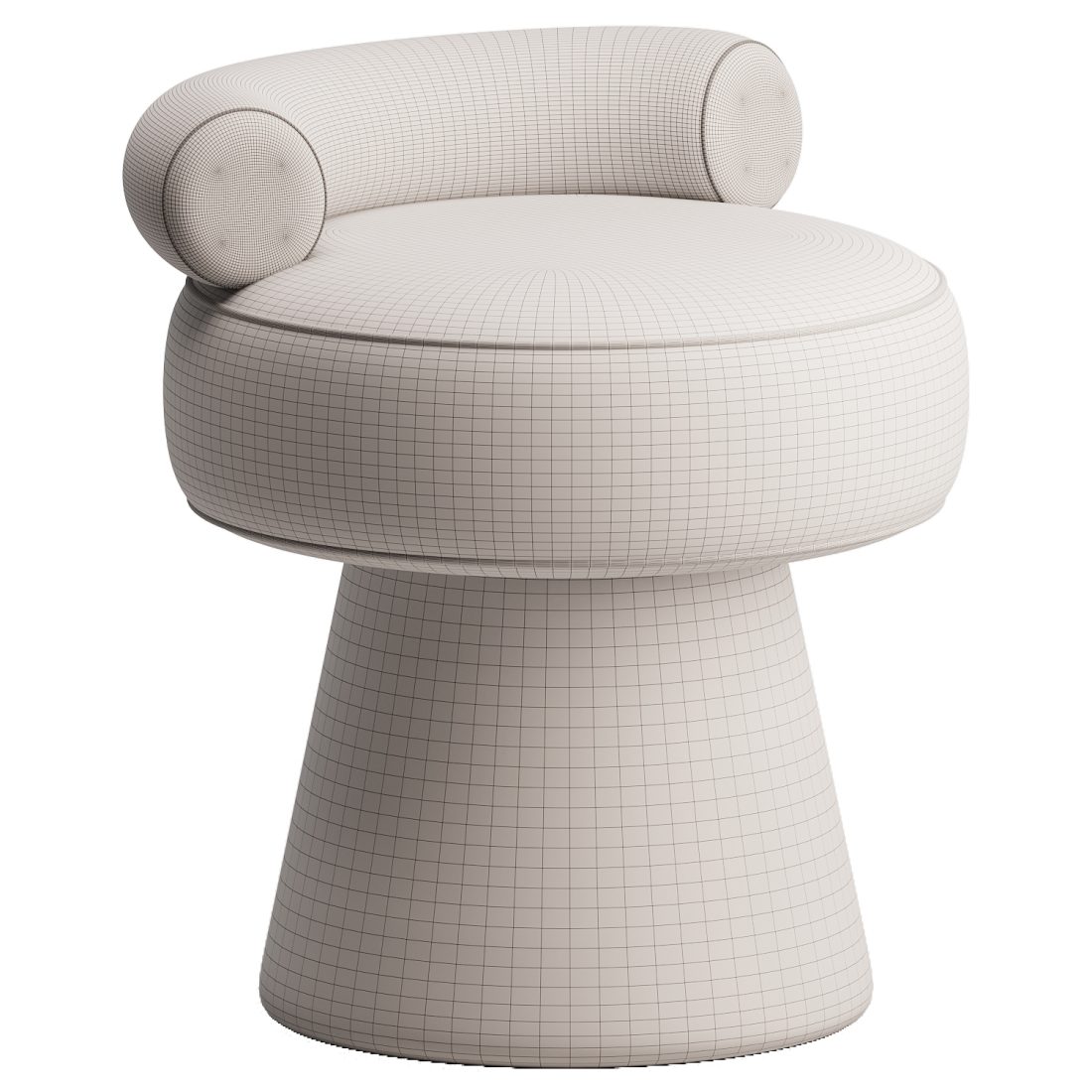 Moosh Dining Chair - 3D Model for Corona
