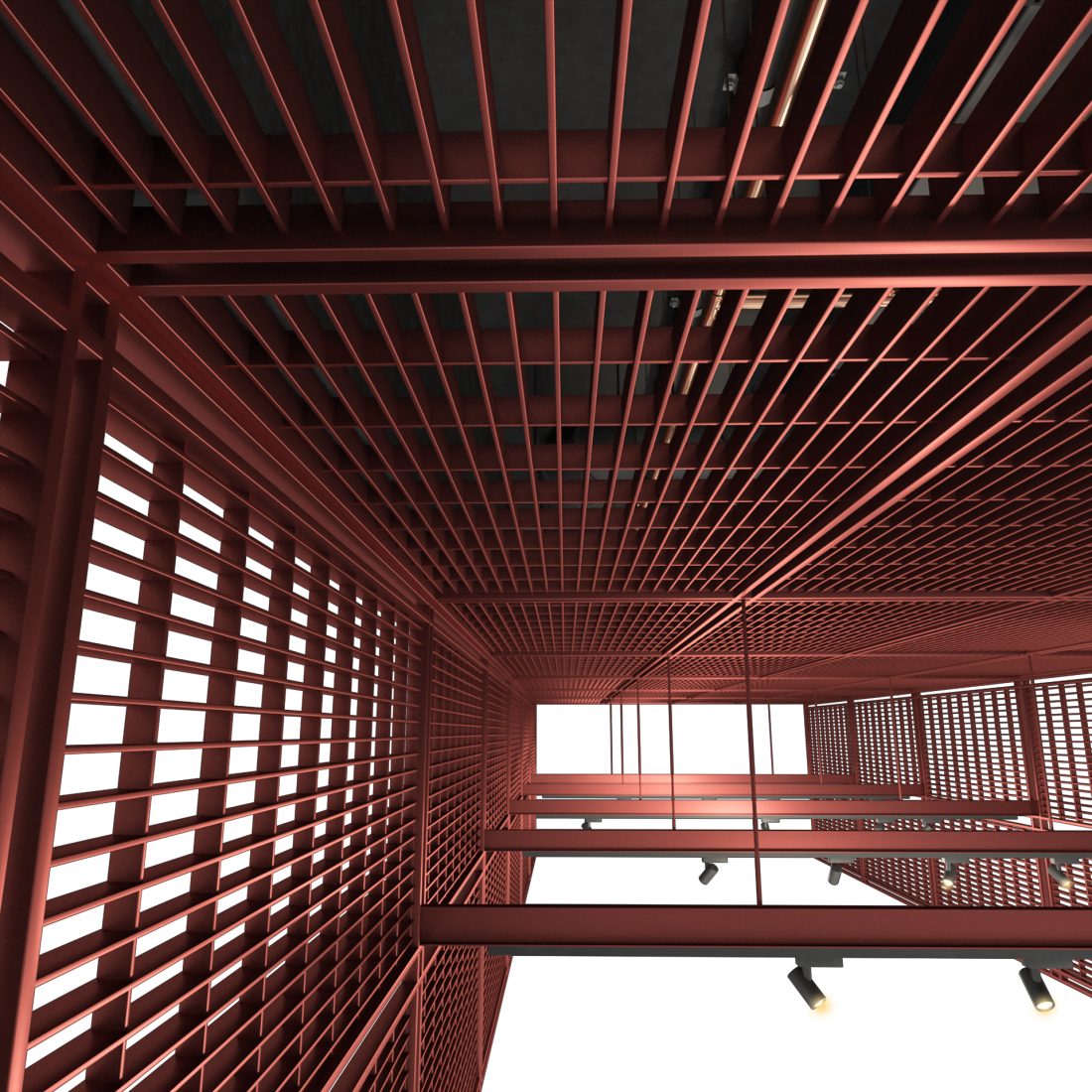 Industrial Ceiling 03 – 3d Model - 3D Model for VRay, Corona