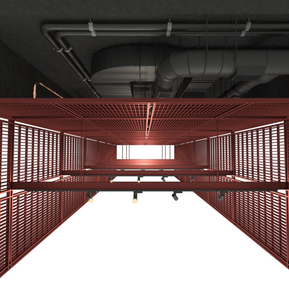 Industrial Ceiling 03 – 3d Model - 3D Model for VRay, Corona